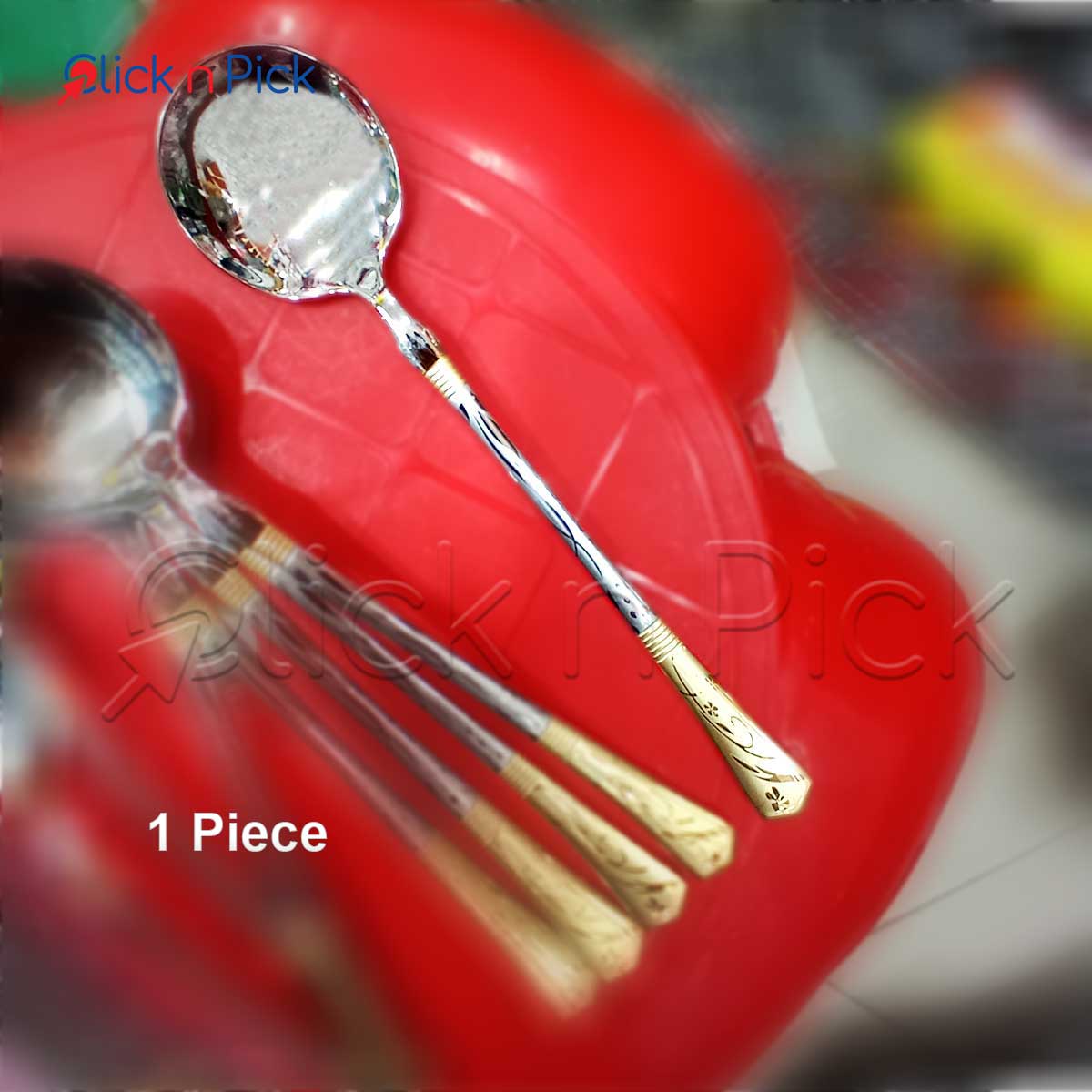 Premium Quality Stainless Steel Spoon Set - Round Soup Spoon Design ...