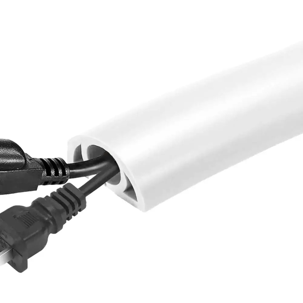Electric Cord Covers For Floor PVC Flexible Wire Duct Flame-Retardant ...