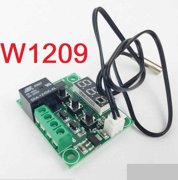 W1209 XH-W1209 Digital LED Display Thermostat DC 12V AC 220V Digital Temperature Controller ...