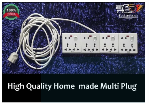 High Quality Home made 4 gang Multi Plug with 15 feet cable | Daraz.com.bd