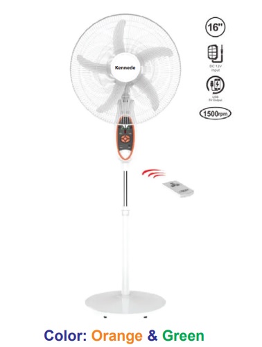 Kennede Rechargeable Fan 2936HRS 16 Inch Digital Display ( With Remote ...