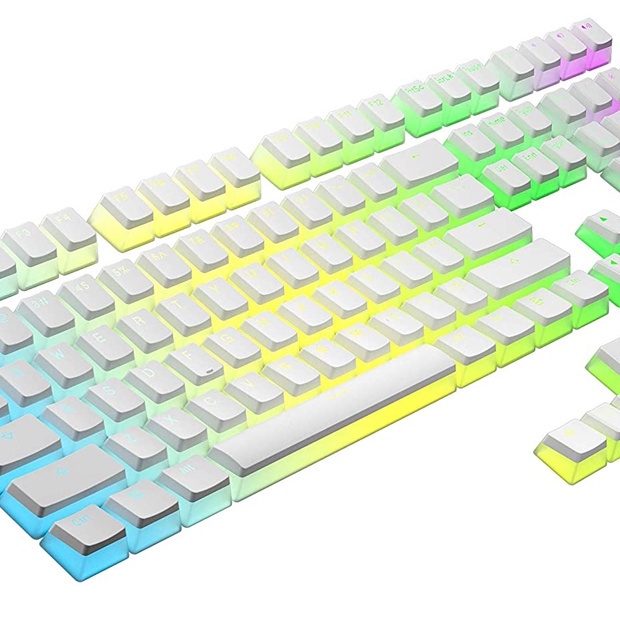 115keys PBT Pudding Keycap OEM Profile Transparent Keycaps For RK61 ...