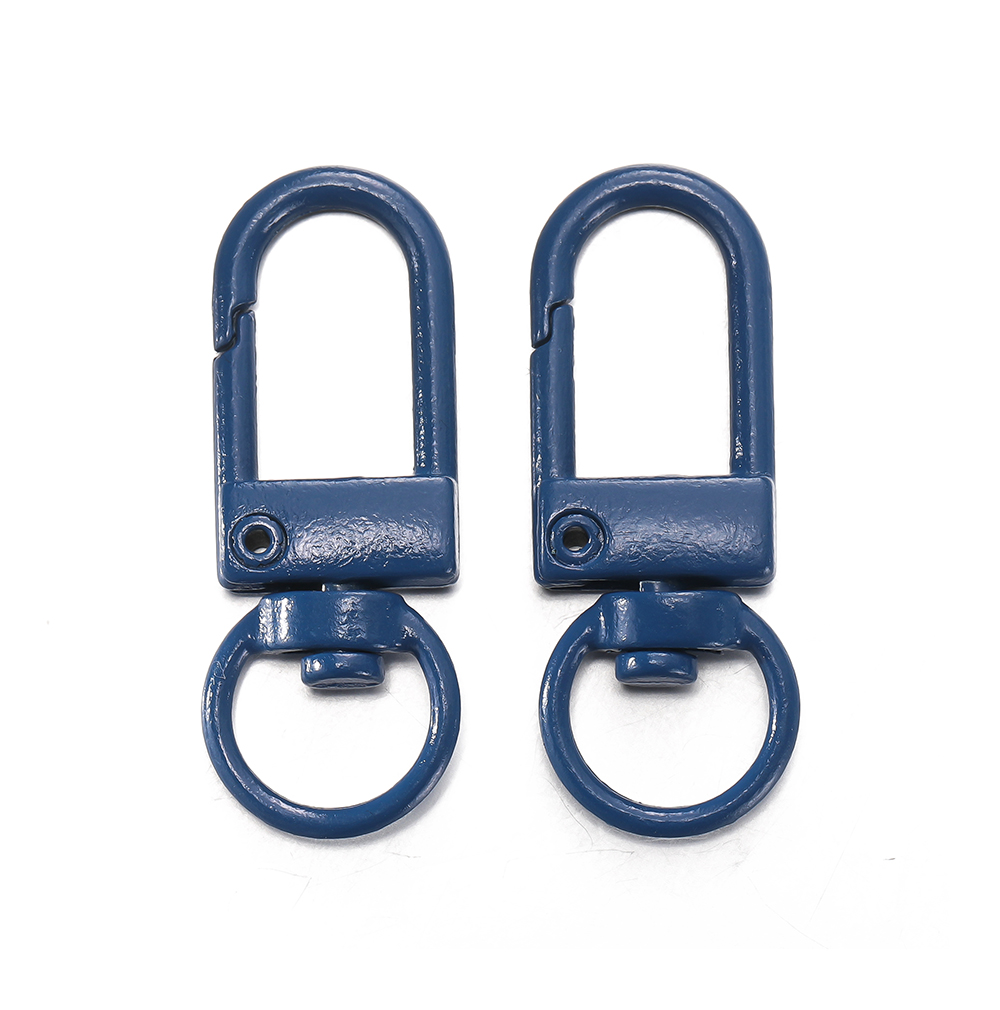 St.kunkka 10pcs 13 x 33mm Zinc Alloy Buckle Key Ring Candy Color Key ...