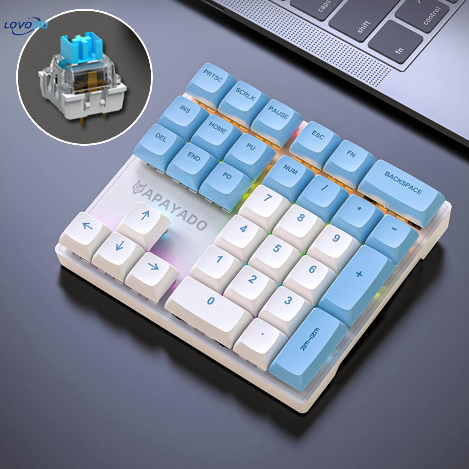 33 Keys Wired Numeric Keypad PBT Keycaps Compact Type C Number Pad Easy ...