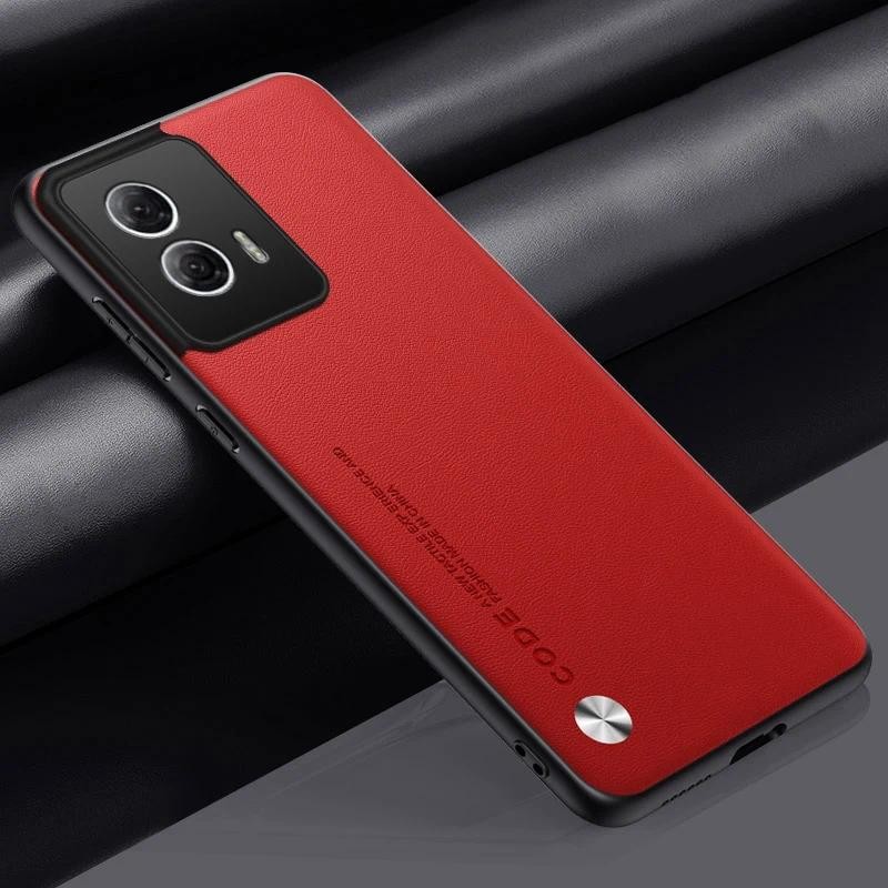 New Phone case Motorola Moto G45 Carbon Fibre Leather Silicone Full ...