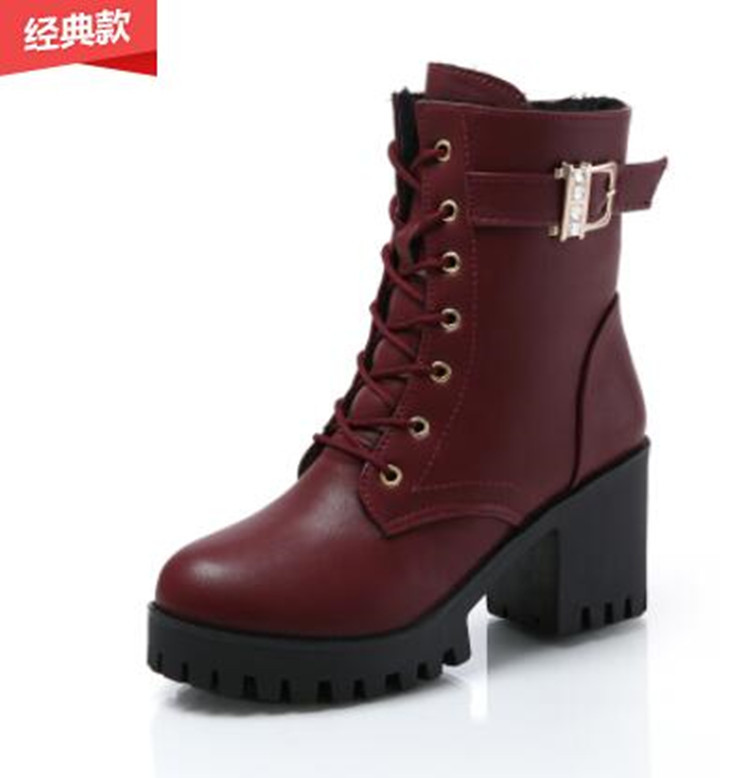 Martens, demi-season high fleece boots platform | Daraz.com.bd