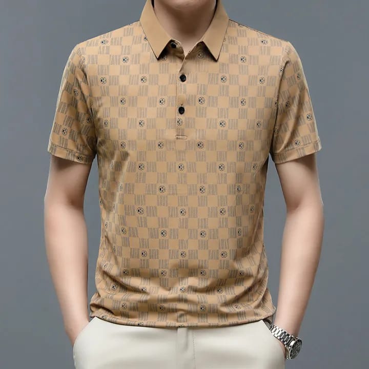 Premium China Polo Shirt Triangle Pattern For Men- polo shirt | Daraz ...