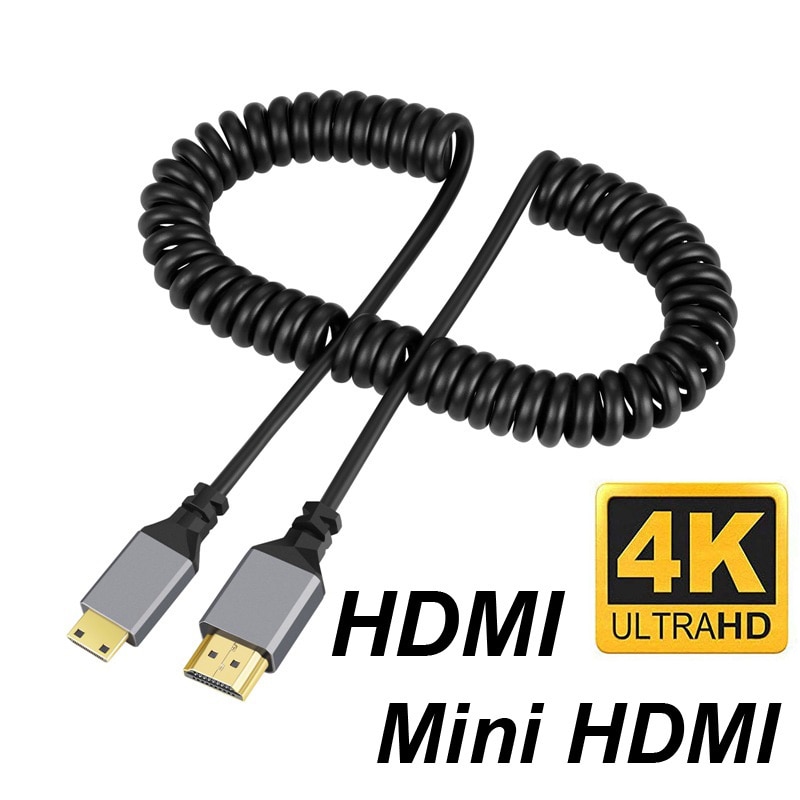 4K@60HZ 0.5-2.4M Compatible HDMI TO HDMI/MINI HDMI/ Micro HDMI/Coiled ...