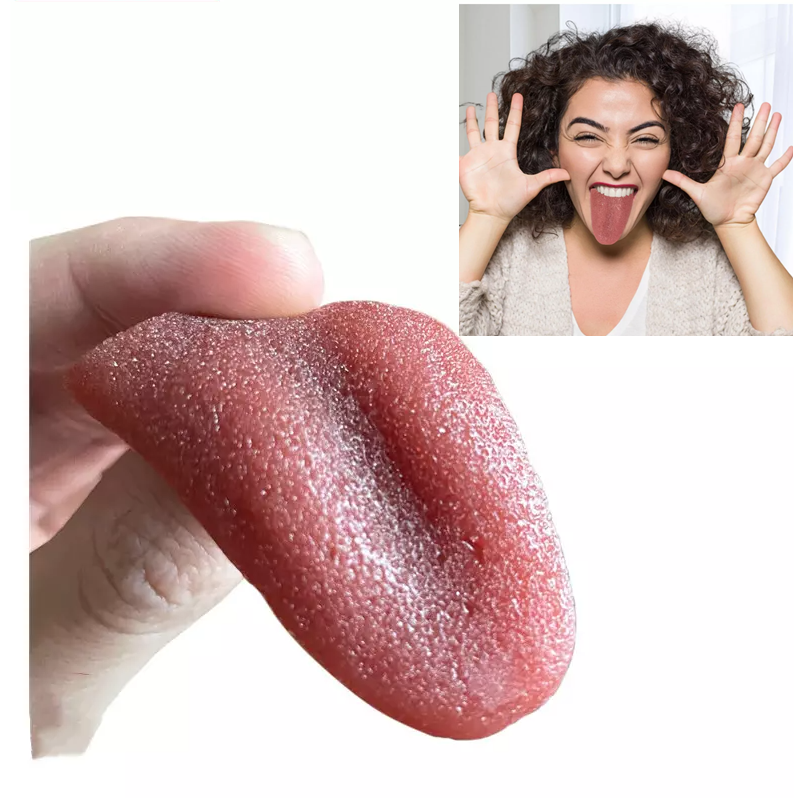 Fake Silicone Tongue Stretch Gag Joke Prank Magic Trick Scary Funny Toy