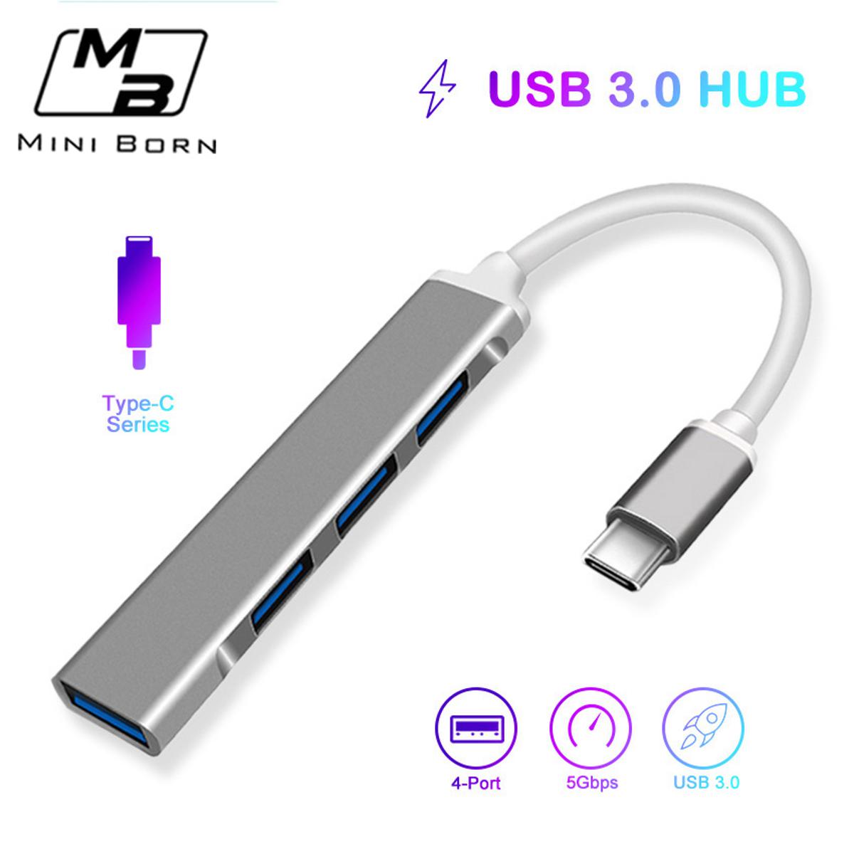 Usb Hubs 4 Port Usb 3.0 Hub Super Speed 5Gbps Usb Ports Converter Cable ...