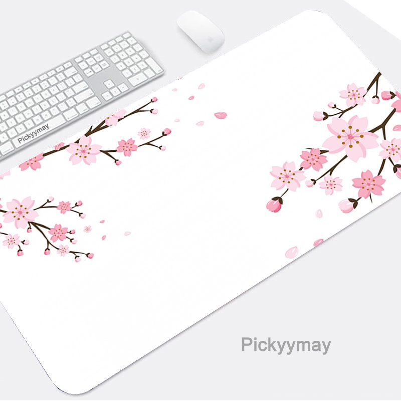 Pink Sakura Mouse Pad Gaming Mousepad Cherry Blossom Mause Large Gamer ...