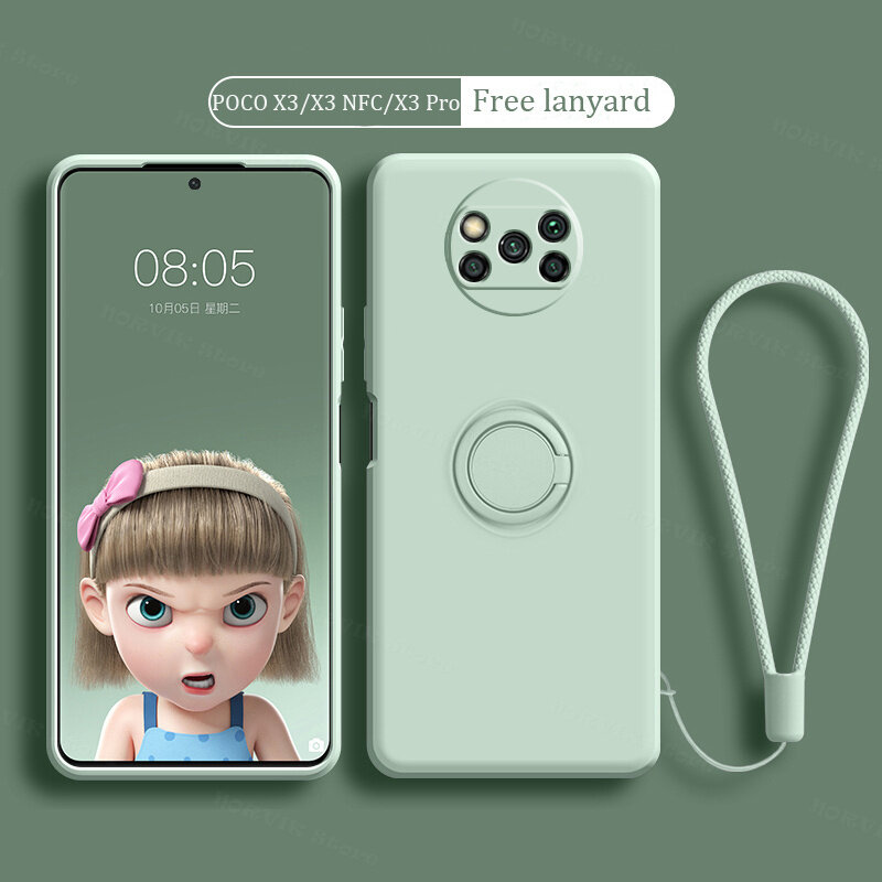 Phone Case For Xiaomi POCO X3 NFC POCO X3 POCO X3 Pro Casing Liquid ...
