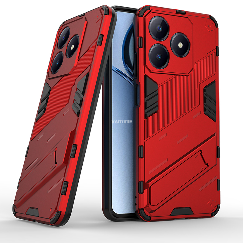 Vantime For Realme C63 C61 4g Armor Case Kickstand Shockproof Matte