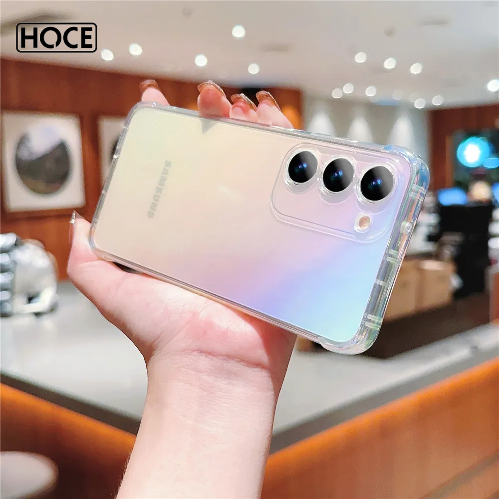 HOCE Fashion Gradient Plated Laser Phone Case For Samsung S24 S23 S22 ...