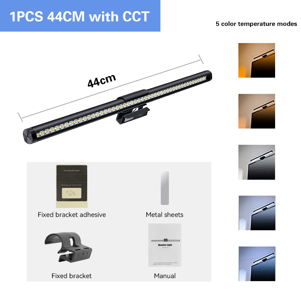 Wiscolor LED Computer Screen Hanging Light USB Stepless Dimming Screen ...