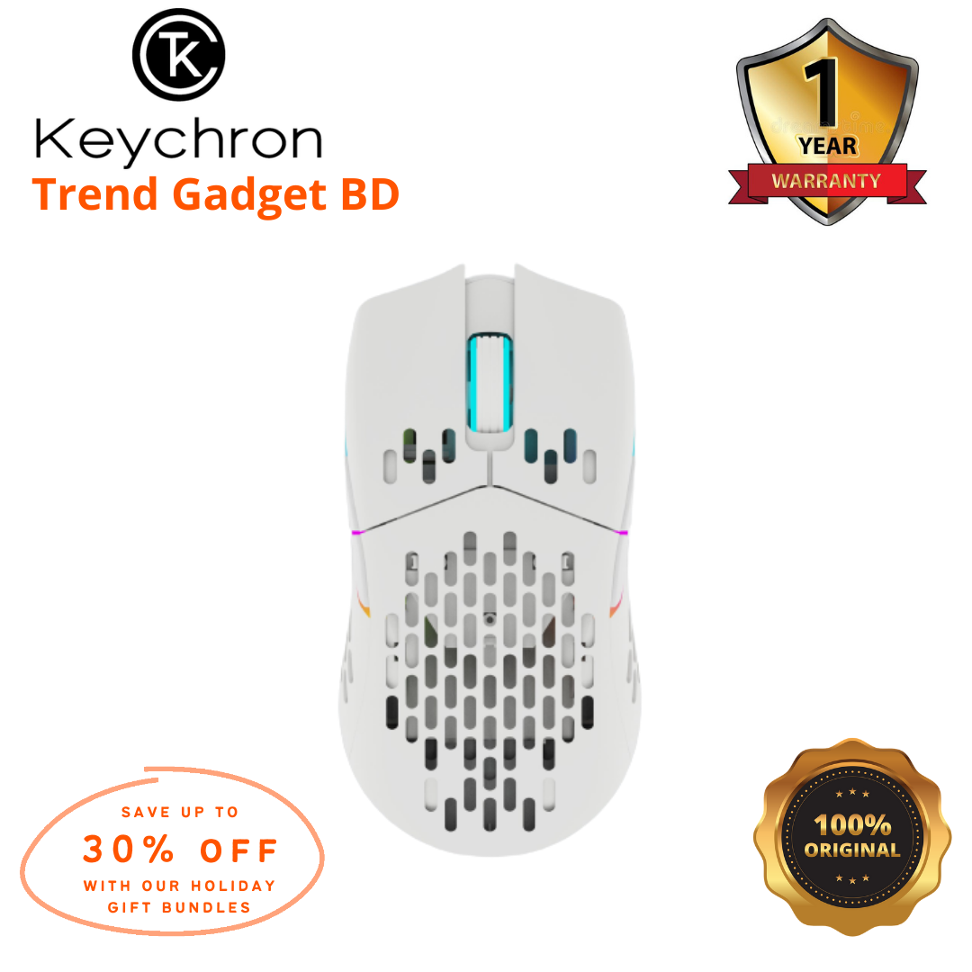 Keychron M1 Rgb Ultra-Light Optical Mouse-black/white | Daraz.com.bd