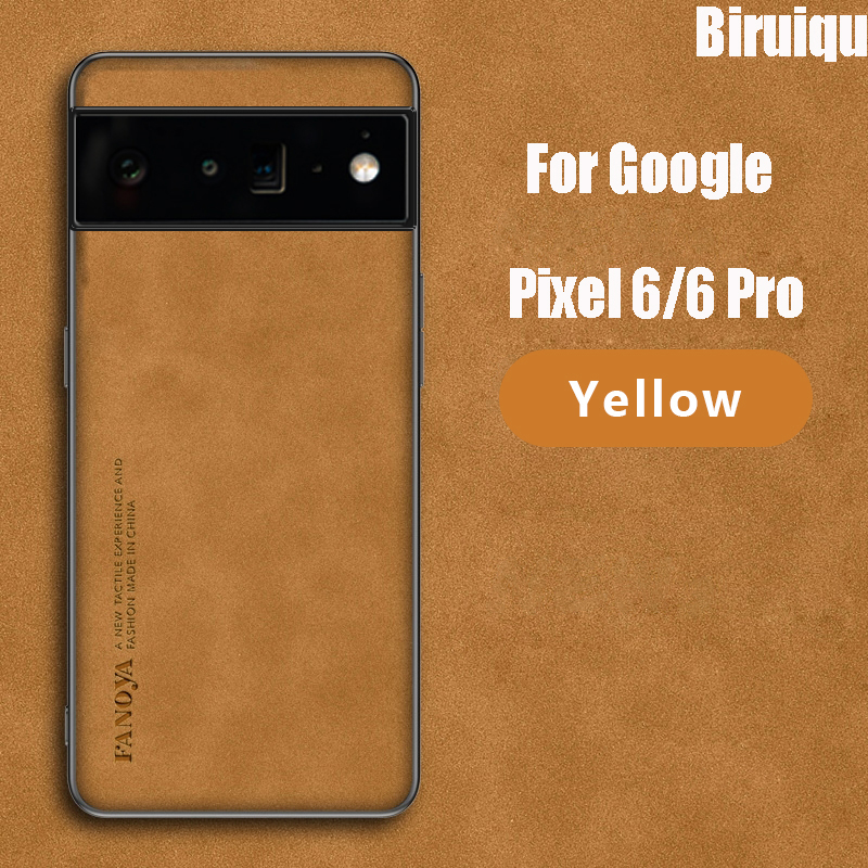 Google Pixel 6 6 Pro lambskin Leather Pauch Silicon Shockproof Case Slime BerueQ for Back Cover ...