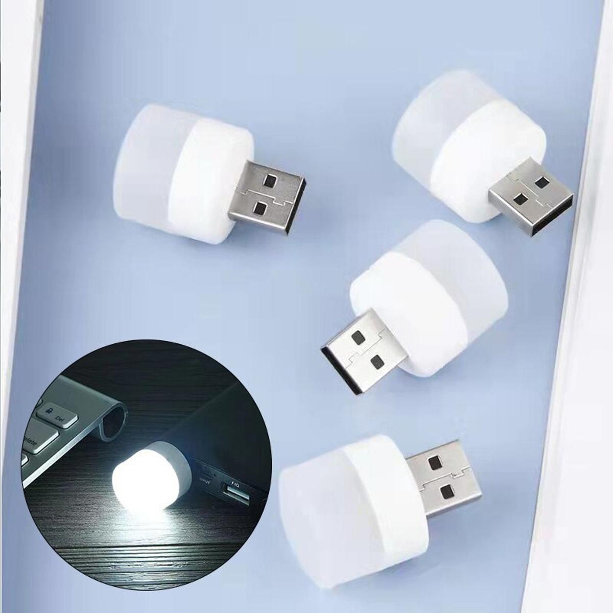3Pcs Wall Socket Plug-in LED Night Light USB Ultra-Small LED Lamps With ...