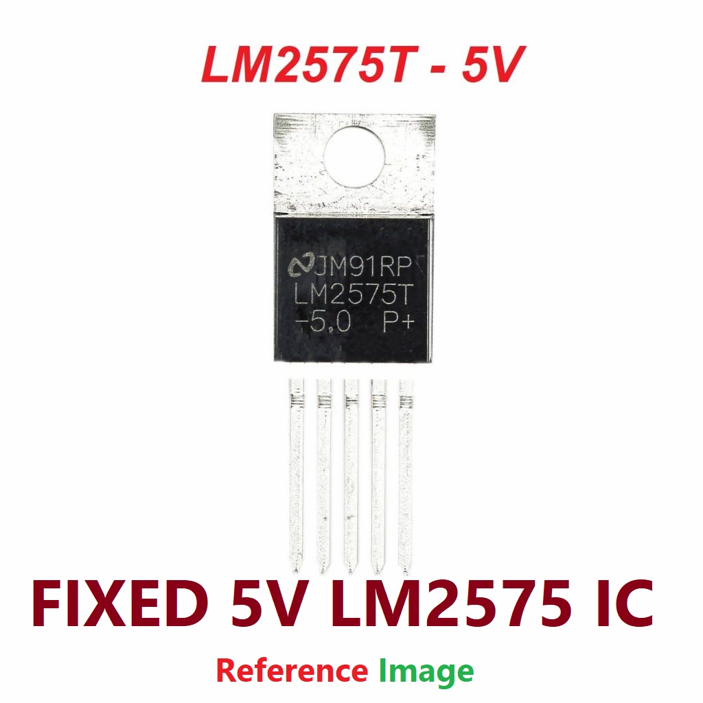 FIXED 5V LM2575 IC LM2575 Voltage Regulator IC Buck Converter LM2575T Step Down IC 5V Voltage ...
