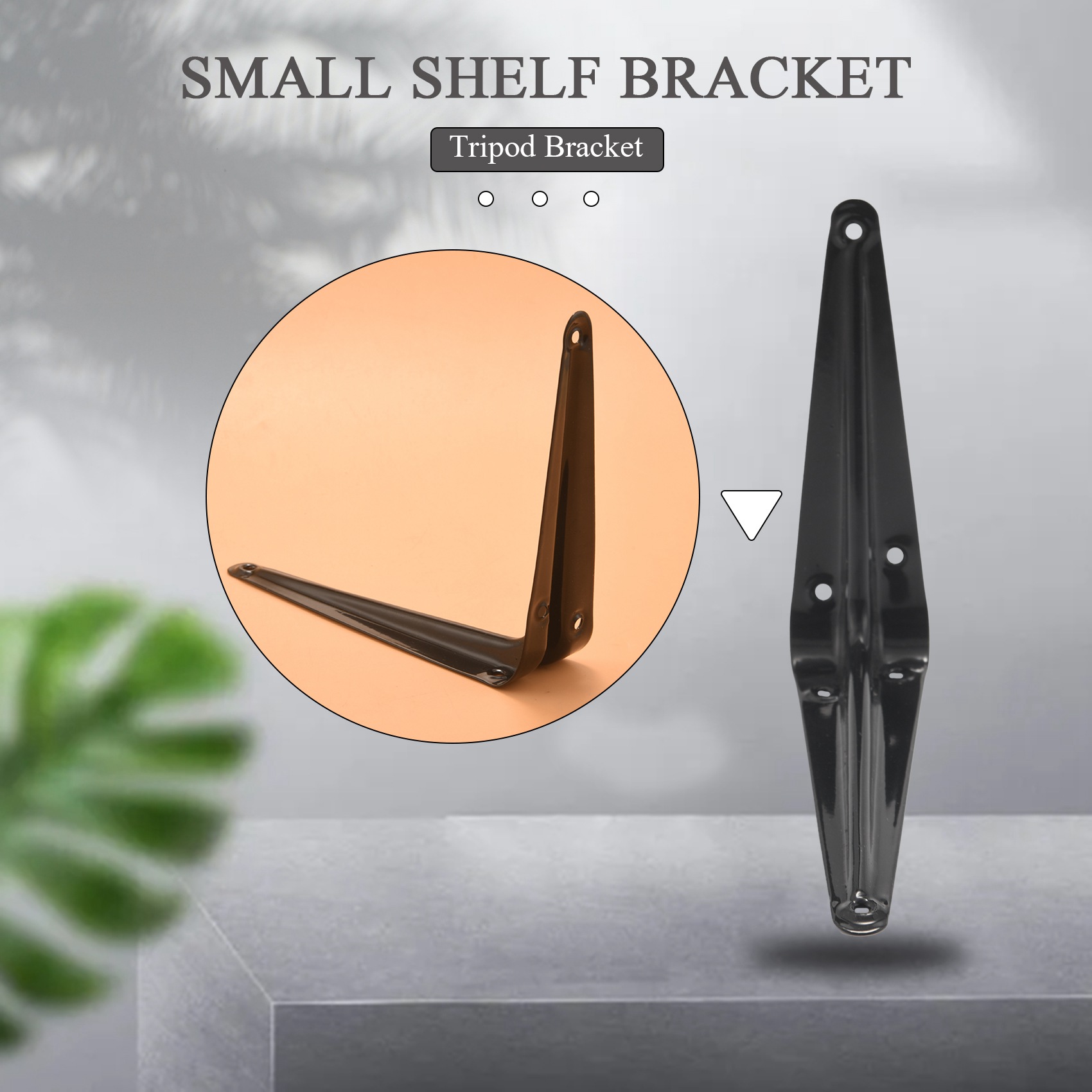 20 Pack Shelf Brackets Heavy Duty Black Metal Floating Shelf Bracket ...