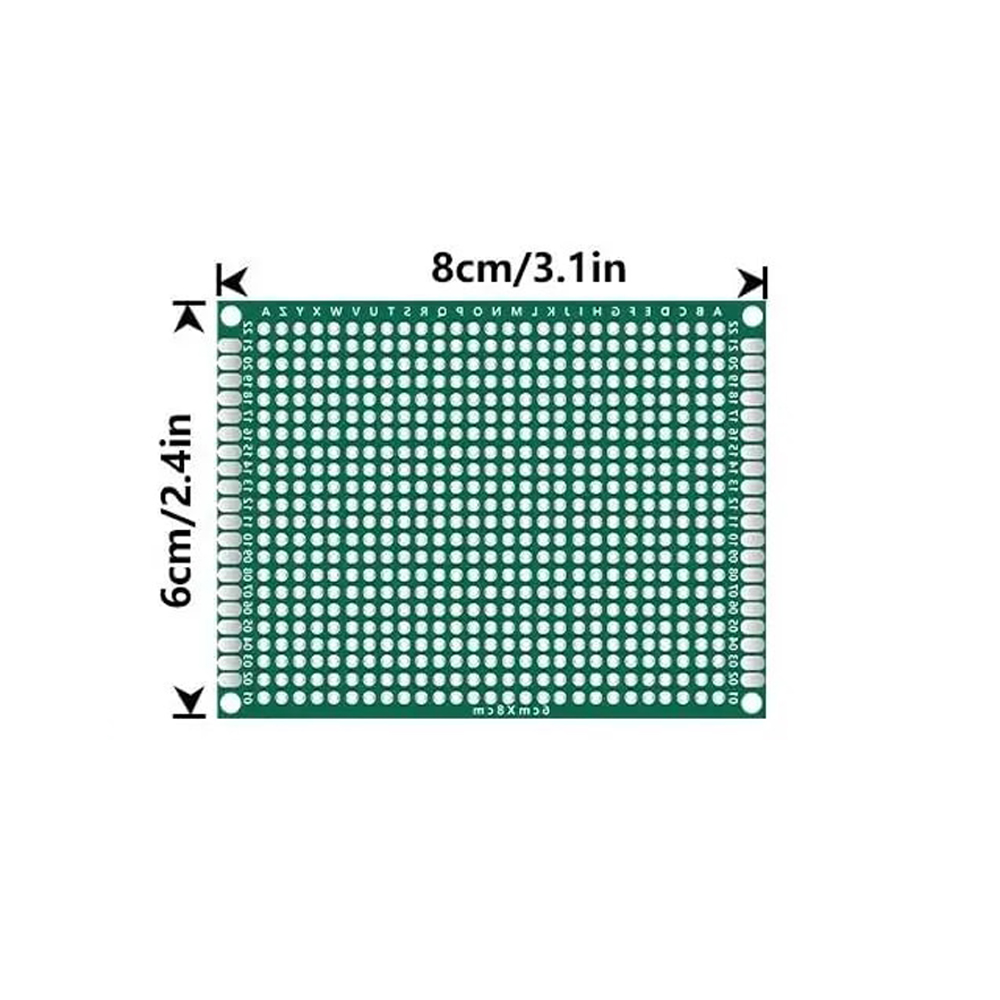 Double Sided PCB Board Prototype Kit 6 Sizes Universal Printed Circuit ...