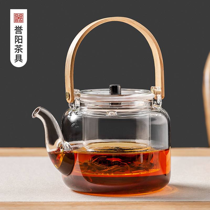 Borosilicate Glass Teapot, Loose Leaf Tea Kettle, 750 ml Borosilicate ...