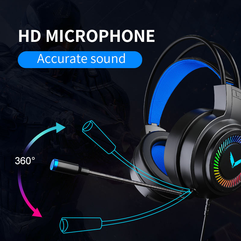 G58 Gaming Headset Wired 7.1 Stereo Channel Headset Bass Earphone ...