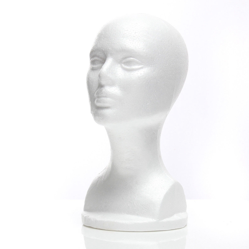 Styrofoam Mannequin Foam Head Model Glasses Hat Wig Display Stand ...