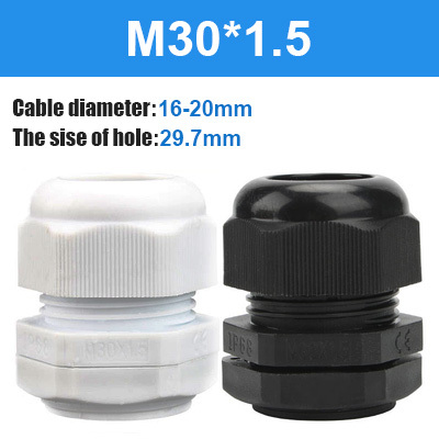 10pcs Waterproof Cable Gland M8 M10 M12 M16 M20 M25 M32 M36 M40 White ...