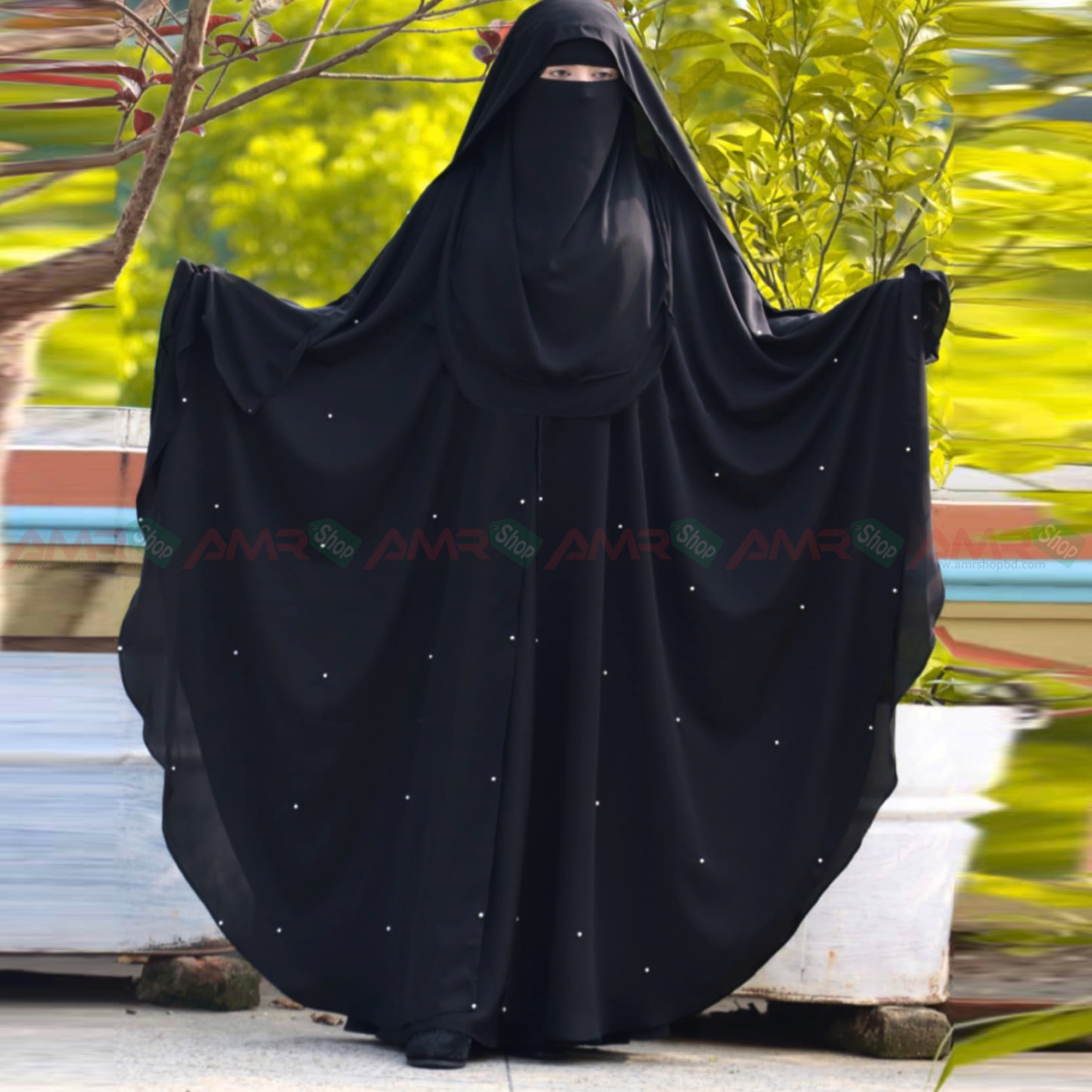 For Muslim Hijabi Women, High-Quality Mohuya 3 Borka Set, Dubai Cherry ...