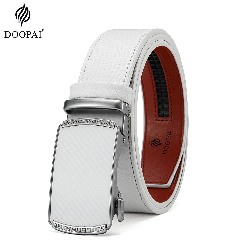 EmotionaE 125cm Men Belts Leather Waist Strap Male Automatic Buckle ...