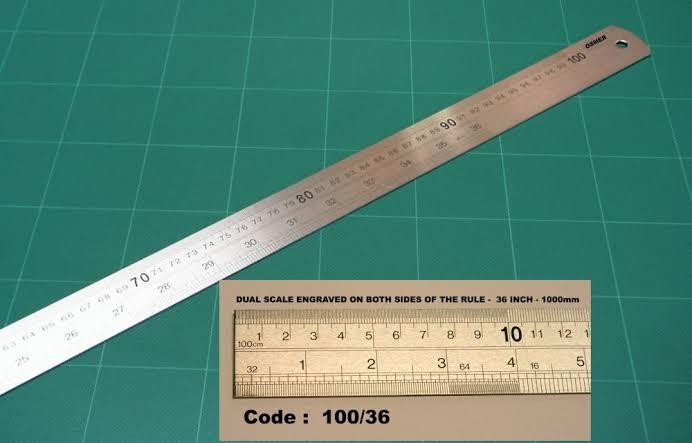 Steel scale 100 cm store
