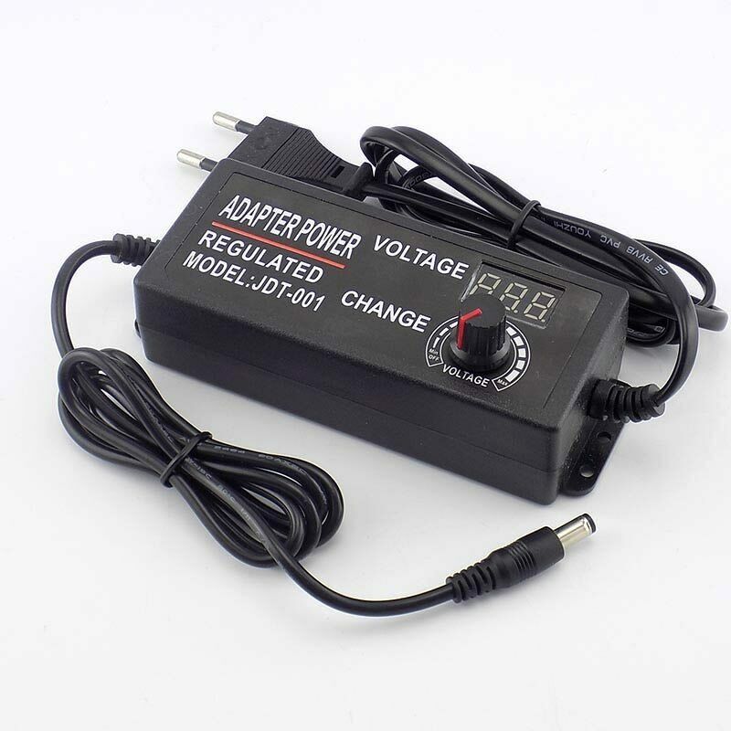 ADJUSTABLE AC TO DC 3V to 24V 5A UNIVERSAL ADAPTER WITH DISPLAY SCREEN ...