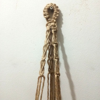 abuZZZ Macrame Jute Plant Hanger, Plant Hangers for Indoor Outdoor ...