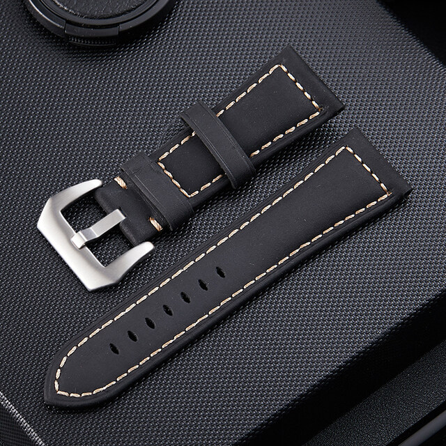 Watch Strap for 20mm 22mm 24mm 26mm Leather Flat Head Universal ...