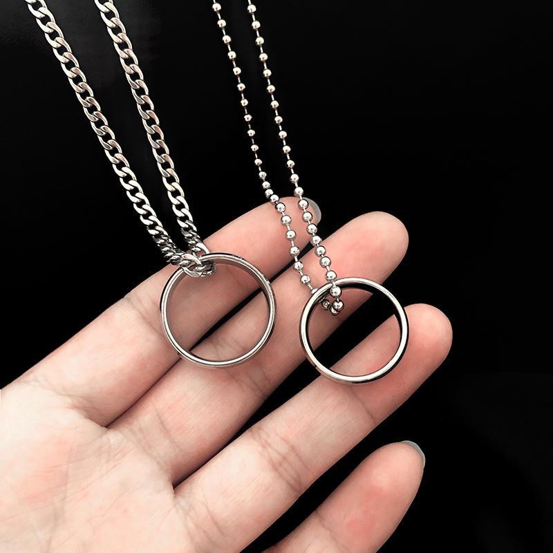 Neck Chains Men Stainless Steel-Finger Ring With Necklace | Daraz.com.bd