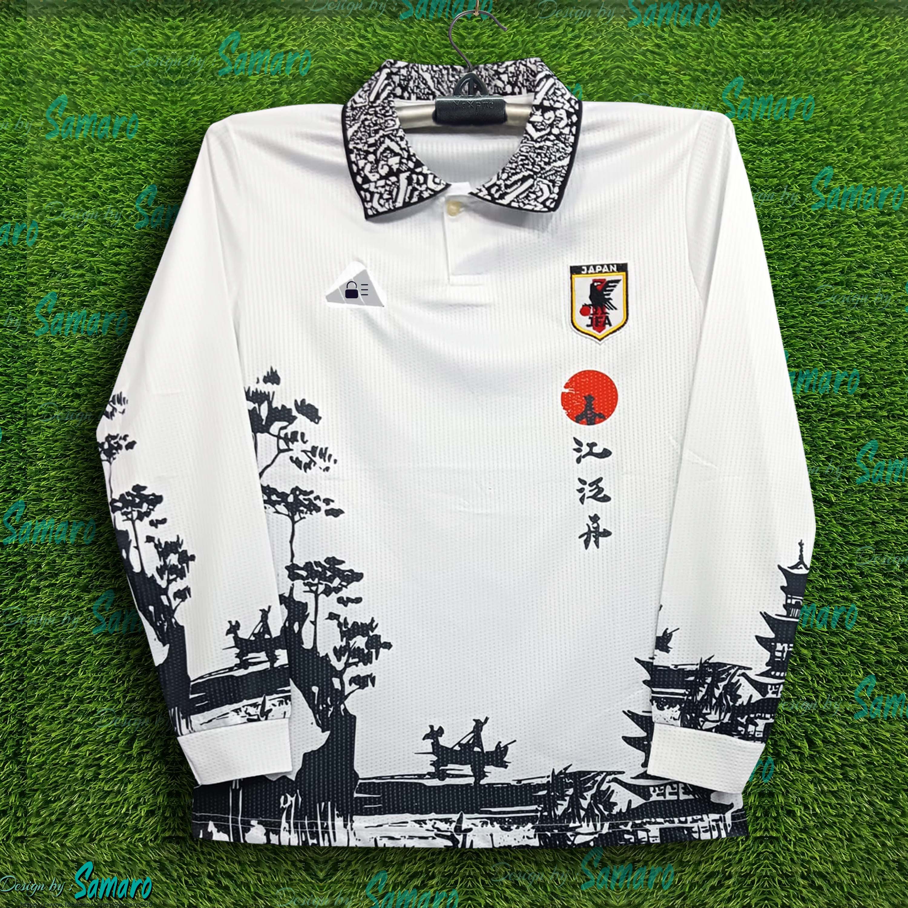 Japan Thai Premium Polo Football Jersey For Men - Japan Full Sleeve ...
