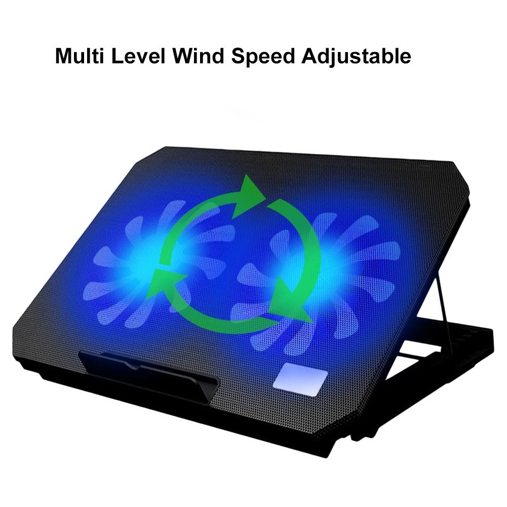 LED Lighting Adjustable Angle USB Laptop Cooler Fan Cooling Stand ... LED Lighting Adjustable Angle USB Laptop Cooler Fan Cooling Stand ...