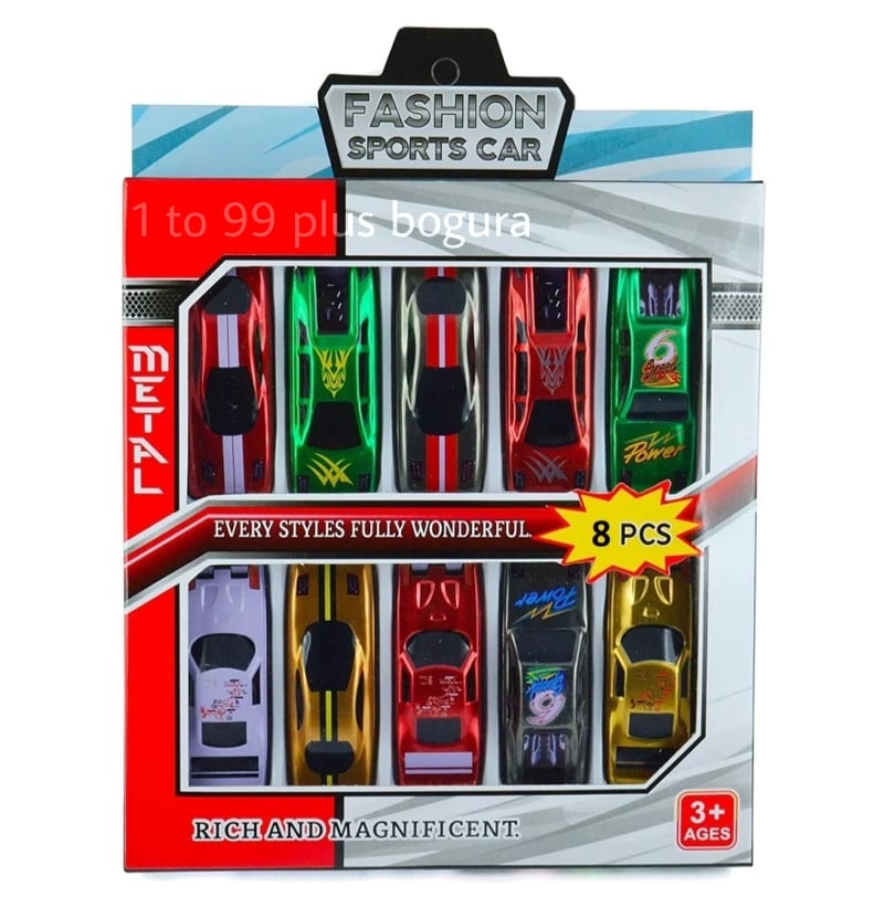 Steel frame mini car set / 8 pieces car set - car toy | Daraz.com.bd