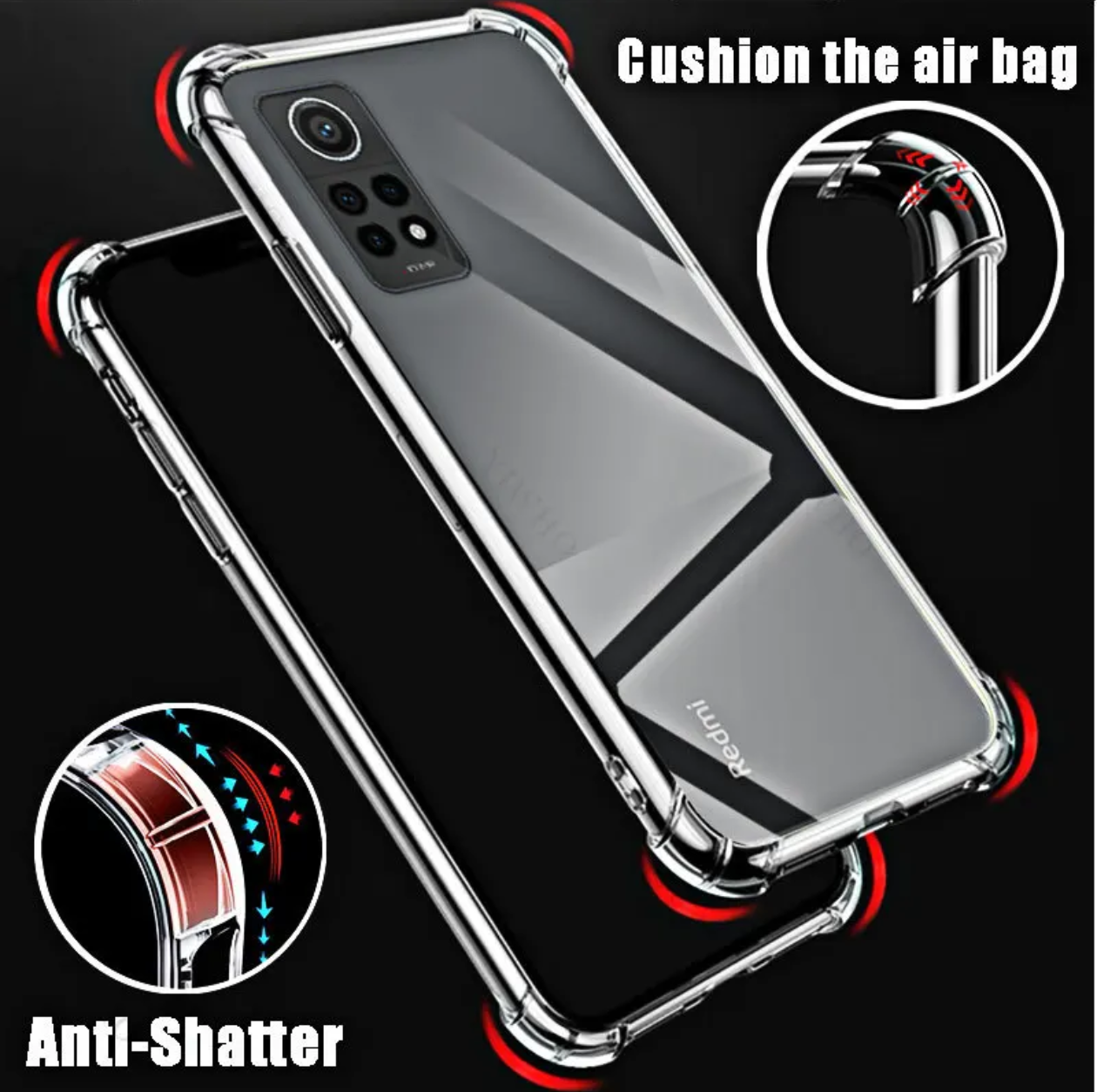 Xiaomi Redmi Note 12 pro 4G Transparent case / Back Cover