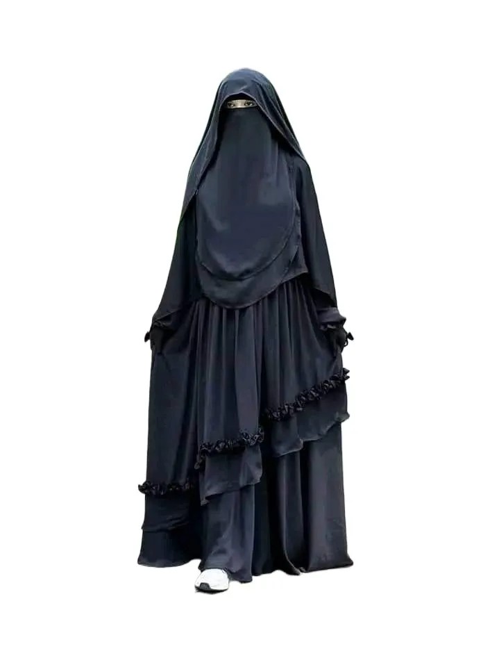 Dubai cherry fabric elegant design mohuya v5 full set borka | Daraz.com.bd