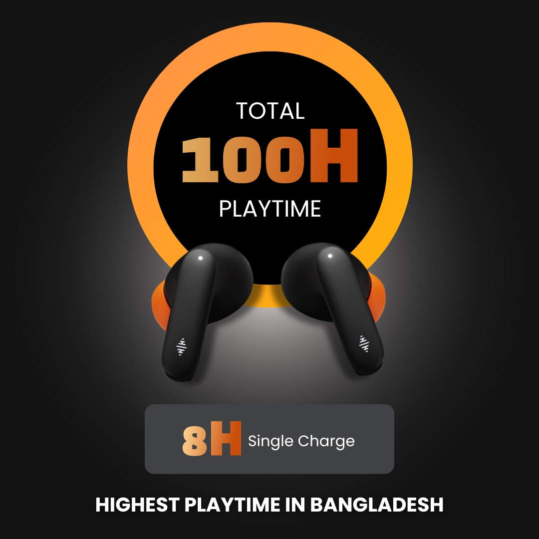 ICE PRIME PRO TWS EARBUDS | 100 HOUR PLAYTIME | PREMIUM ENC | Daraz.com.bd