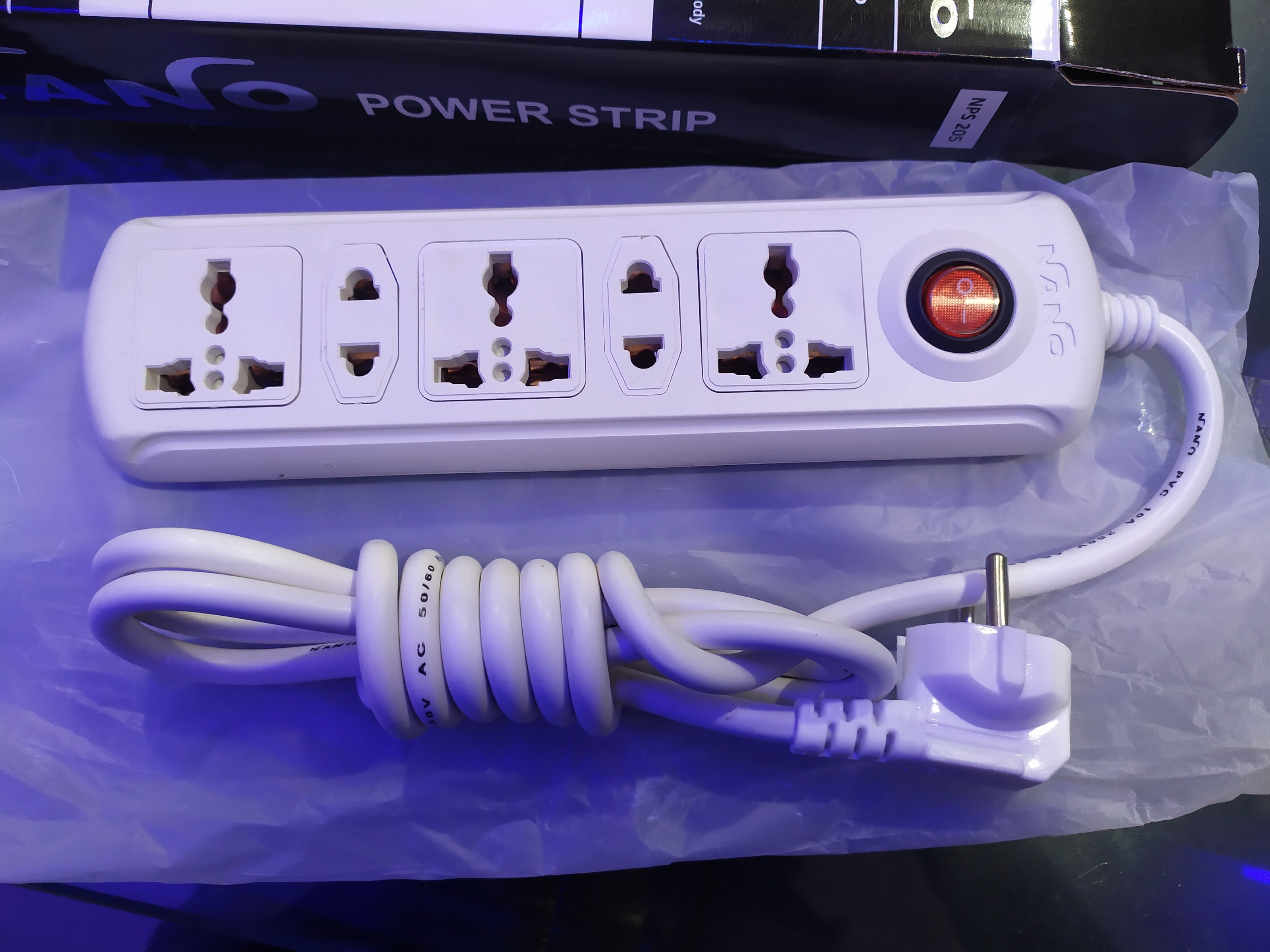 Heavy Duty Neno power strip NPS 205 2Pin 6ft Cable 5 port (Universal ...