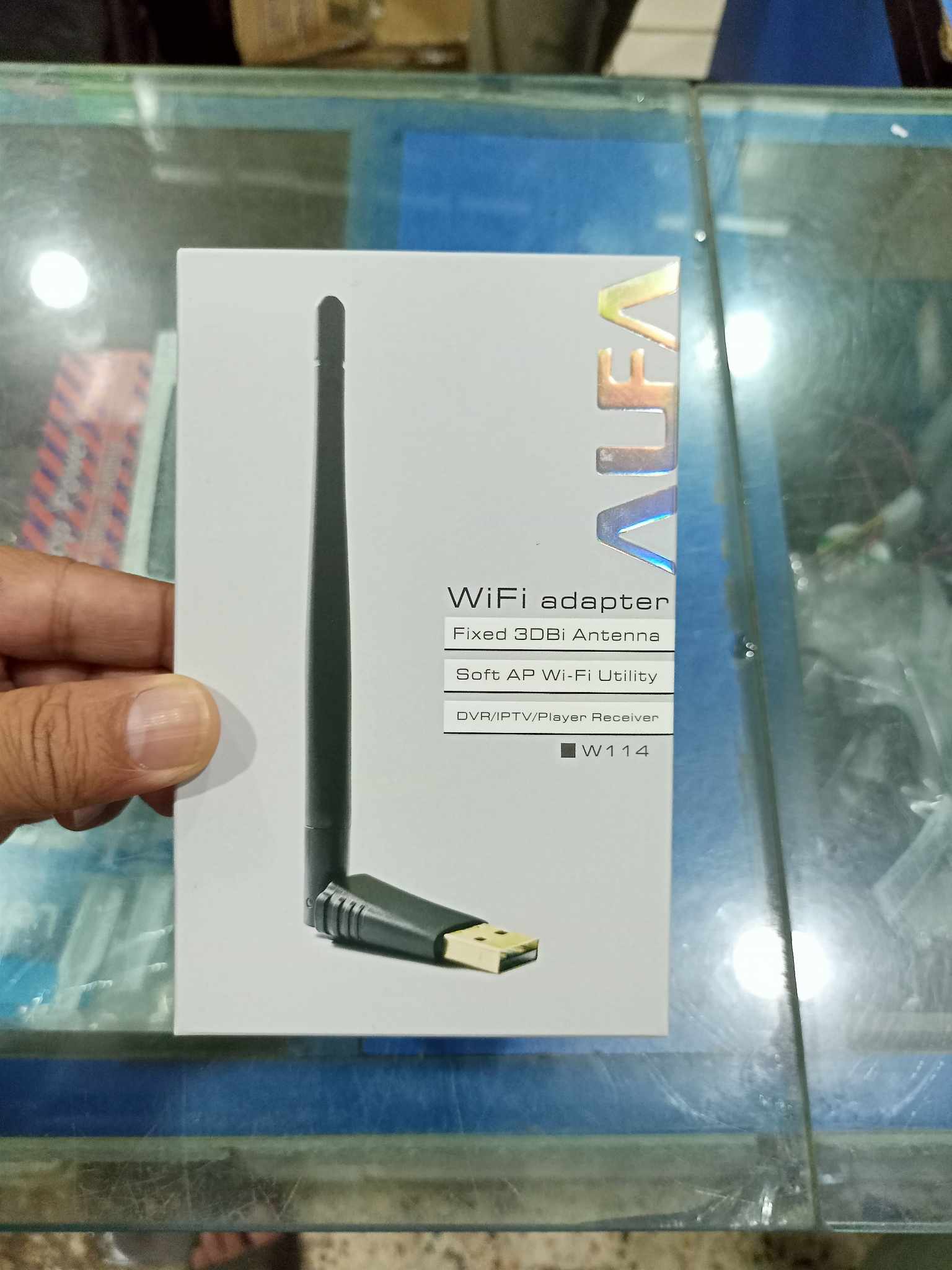 AUFA W-115 Fixed 3DBI Antenna soft AP wi-fi Utility Wireless -N USB Wi-Fi Adapter Receiver ...