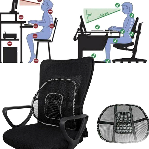 Sit Right Back Support for Any Kind of Chair - Black | Daraz.com.bd