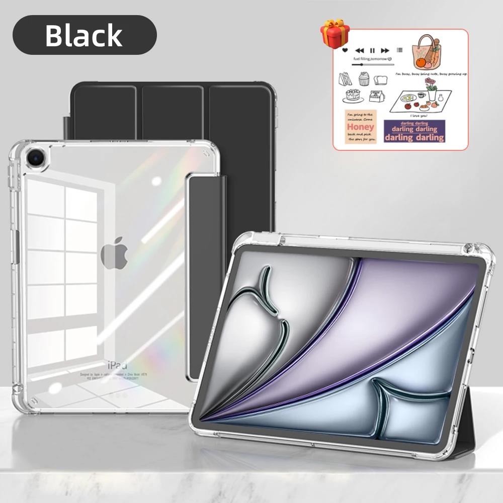 For New iPad Transparency Case 2024 iPad Air 11-in 13-in M2 Pro 11/13in ...