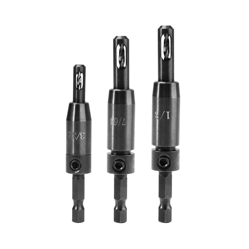 3pcs Accessories Detachable Self Centering Drill Bit Universal 1/8 ...