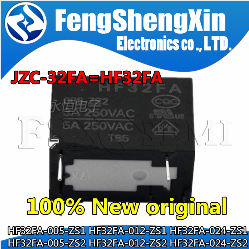 5pcs JZC-32FA HF32FA-005-ZS1 HF32FA-012-ZS1 HF32FA-024-ZS1 HF32FA-005 ...