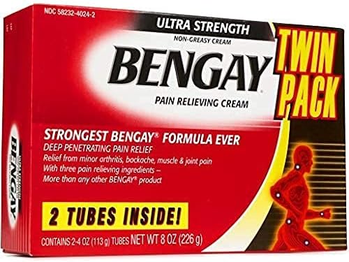 BENGAY ULTRA STRENGTH TOPICAL ANALGESIC CREAM TWIN PACK (EU) - 226GM