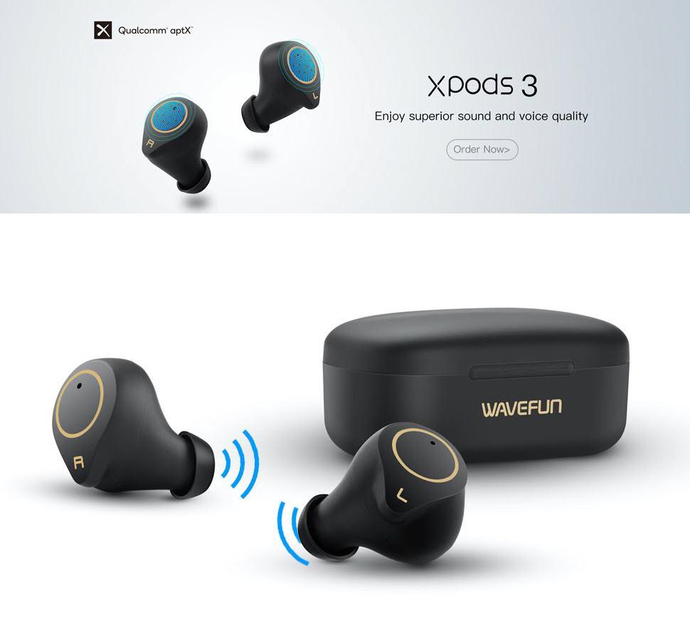 Wavefun XPods 3 TWS Wireless Earbuds Bluetooth 5.0 - Cut Price BD